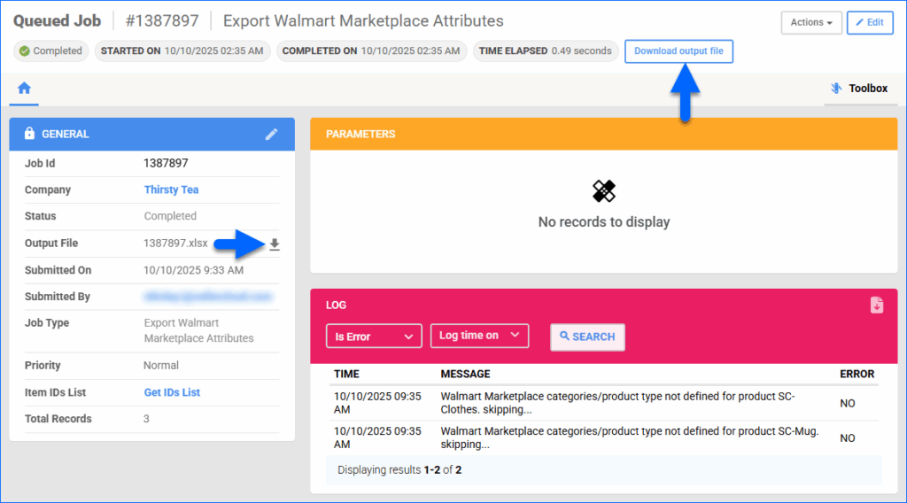 Walmart Marketplace Products: Categories and Attributes - Sellercloud Help