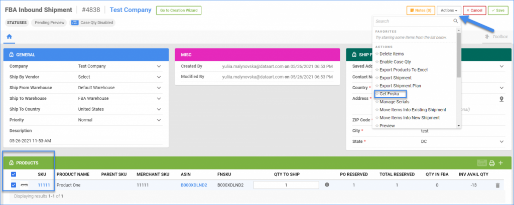 Amazon FBA SKU (FNSKU) - Sellercloud Help