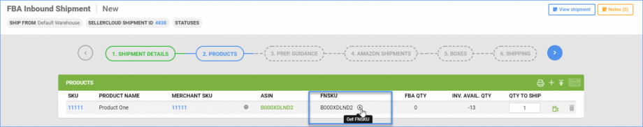 Amazon FBA SKU (FNSKU) - Sellercloud Help