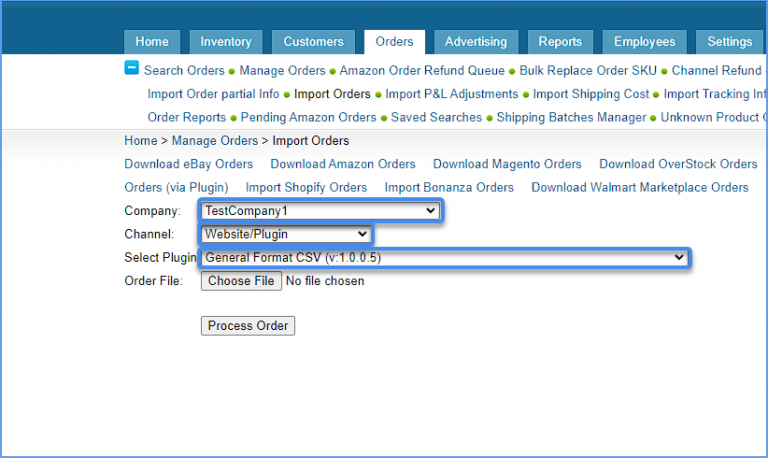 Import Order Information From a File - Sellercloud Help
