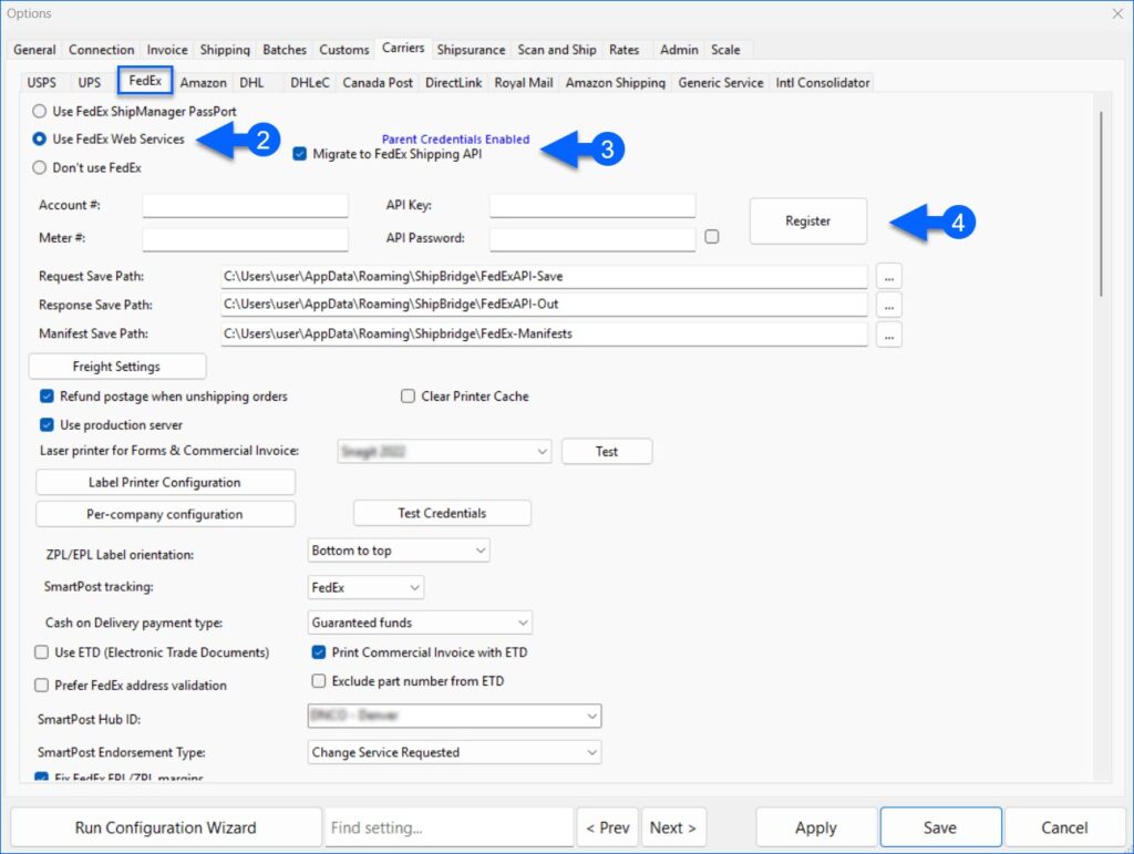 FedEx Web Services Account Integration - Sellercloud Help
