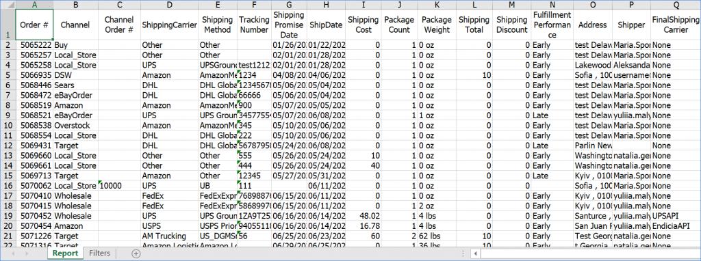 Shipping Report - Sellercloud Help