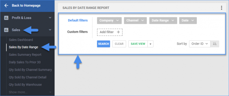 Sales By Date Range Report - Sellercloud Help