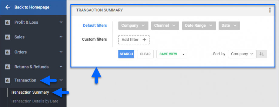 Transaction Summary - Sellercloud Help