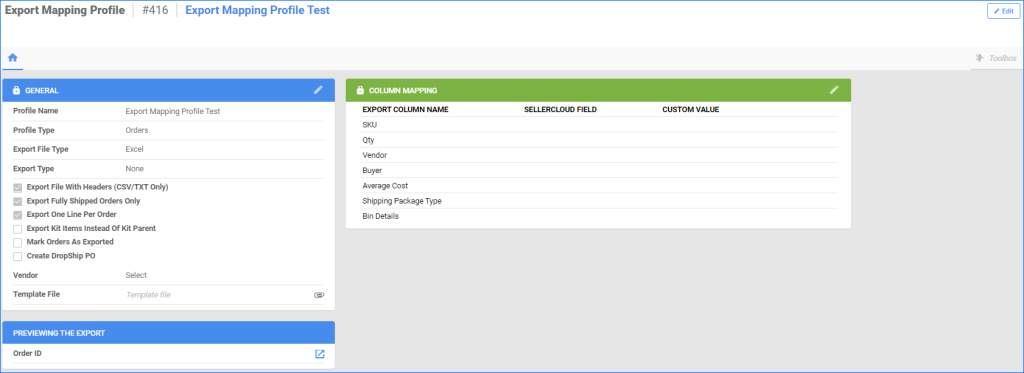 Export Mapping Tool - Sellercloud Help