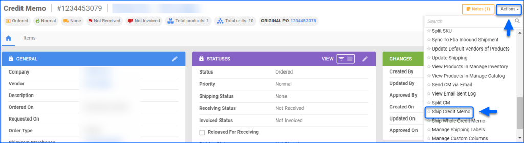 Credit Memo Workflow - Sellercloud Help