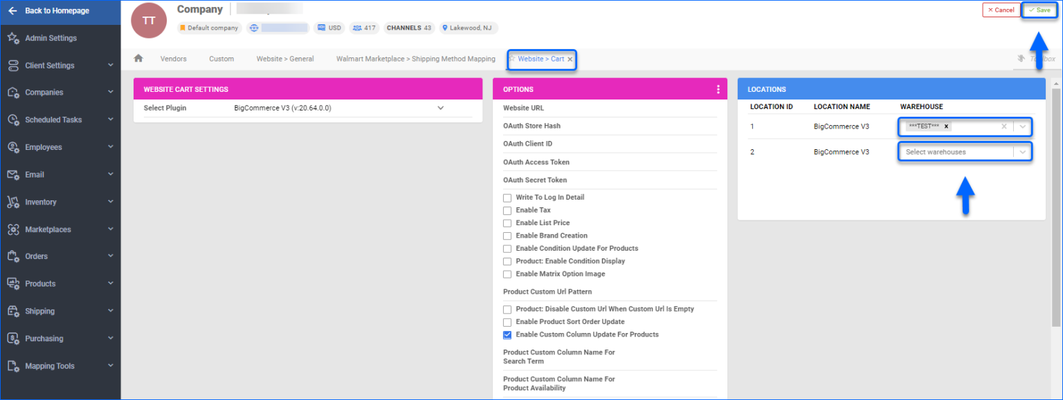 BigCommerce Locations - Sellercloud Help