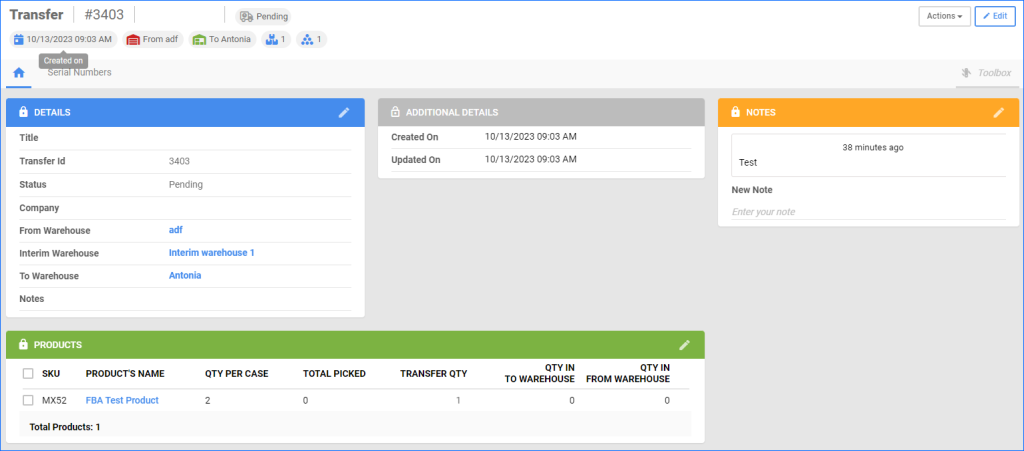 Warehouse Inventory Transfers (WITR) - Sellercloud Help
