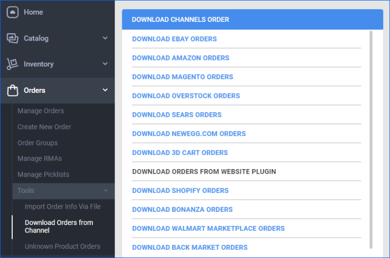 Download Orders From a Channel - Sellercloud Help