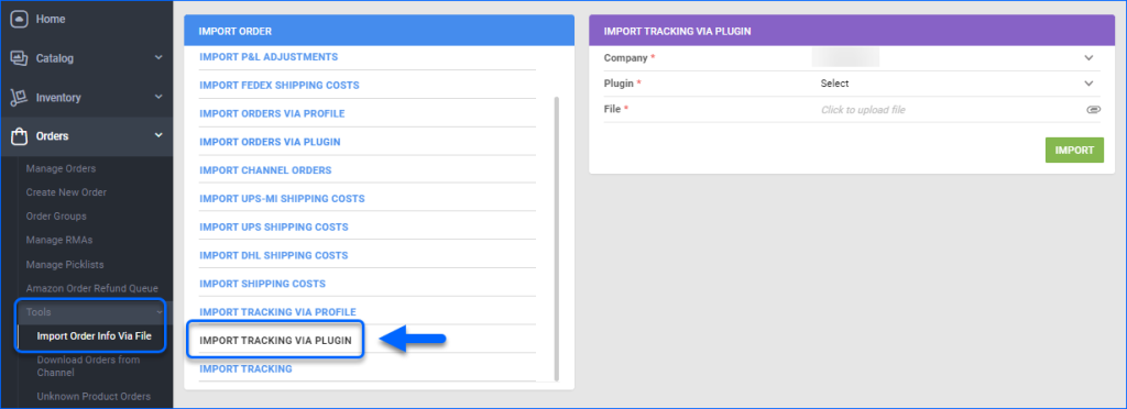 Tracking Import for Orders and POs - Sellercloud Help