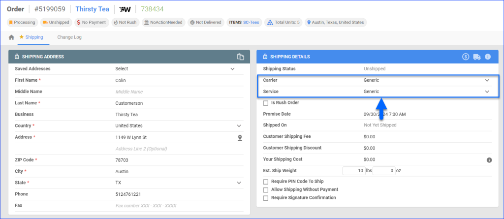 Generic Shipping Service - Sellercloud Help