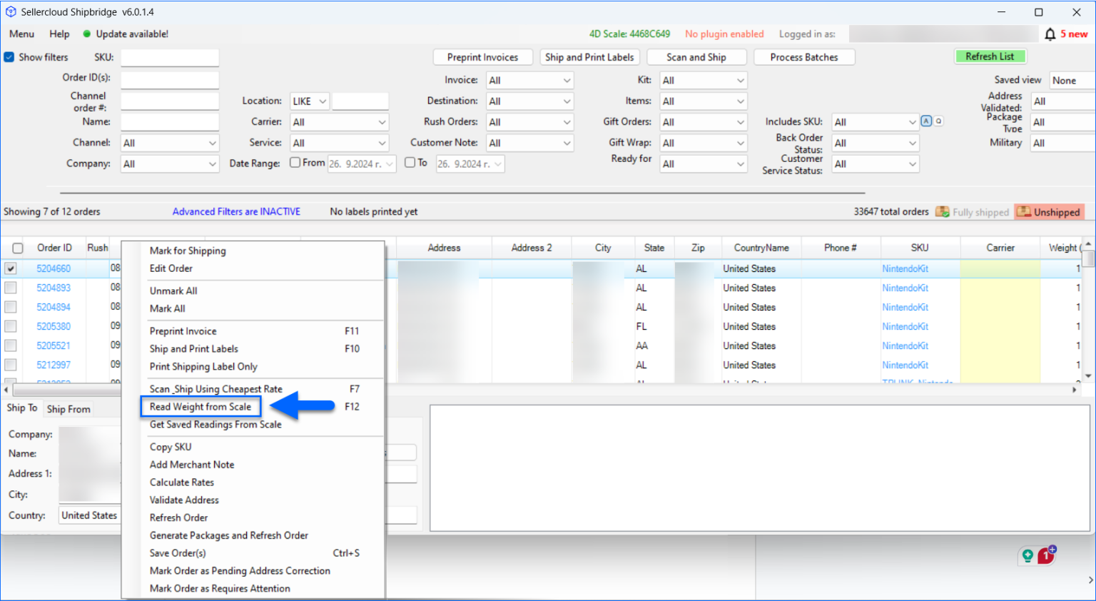 4D Scale Integration with Shipbridge - Sellercloud Help