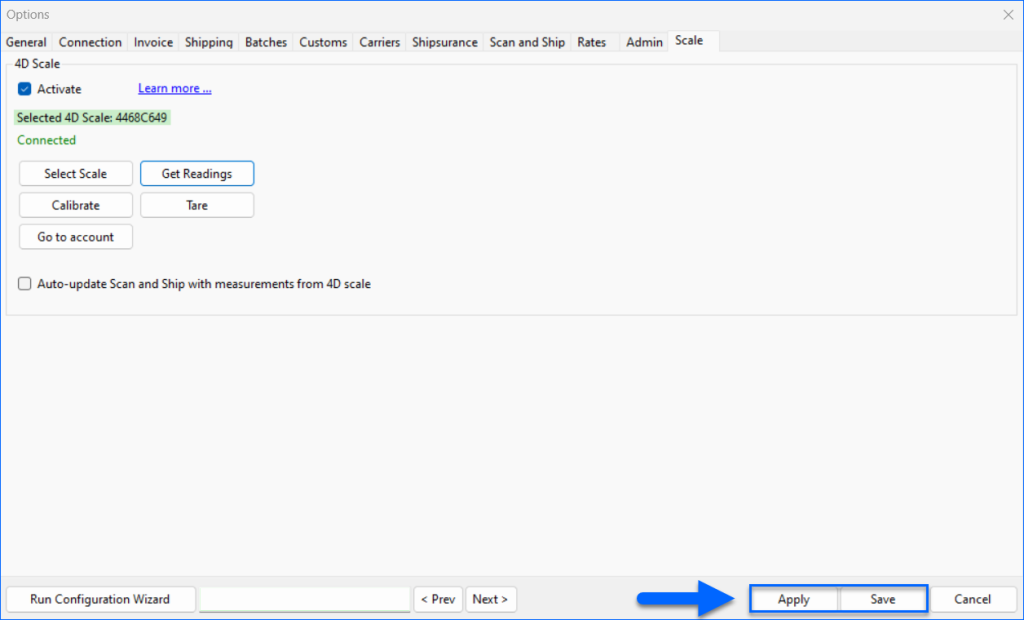 4D Scale Integration with Shipbridge - Sellercloud Help