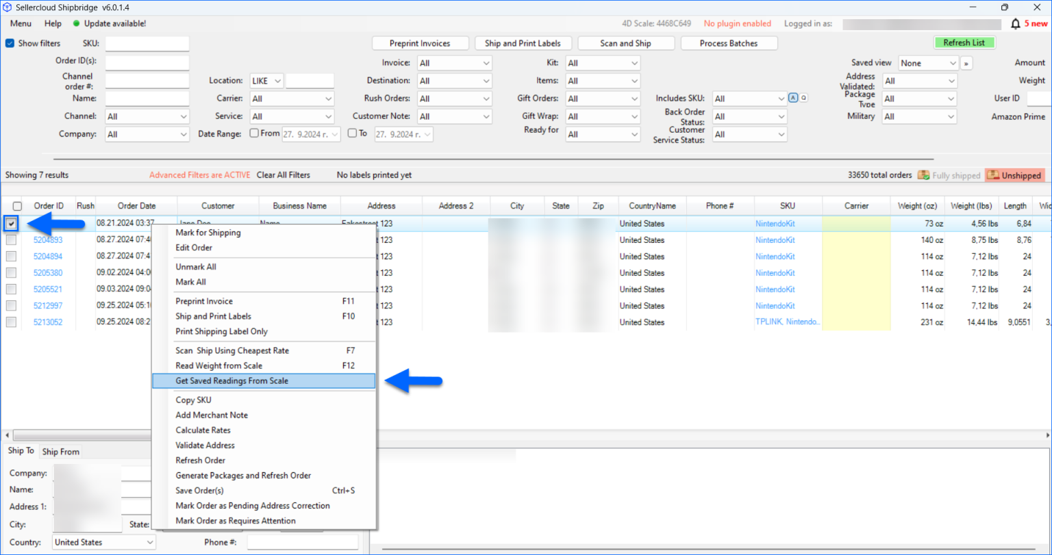 4D Scale Integration with Shipbridge - Sellercloud Help
