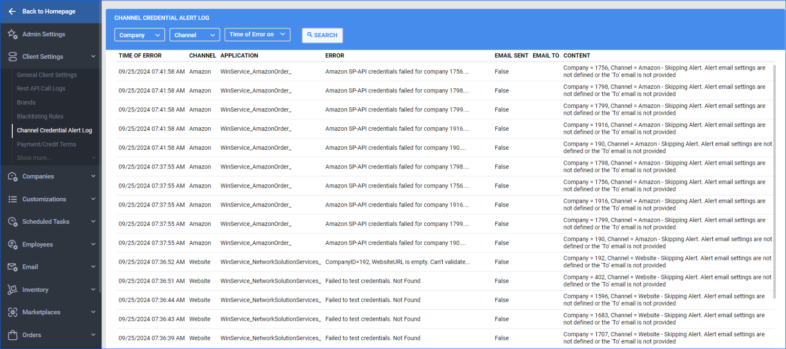 Company Settings - Sellercloud Help